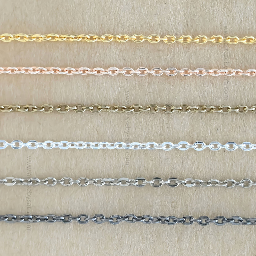 Aluminium Chain | Size : W-4mm H-6mm | Qty : 1mtr | JT-9-17-11 – Satra ...