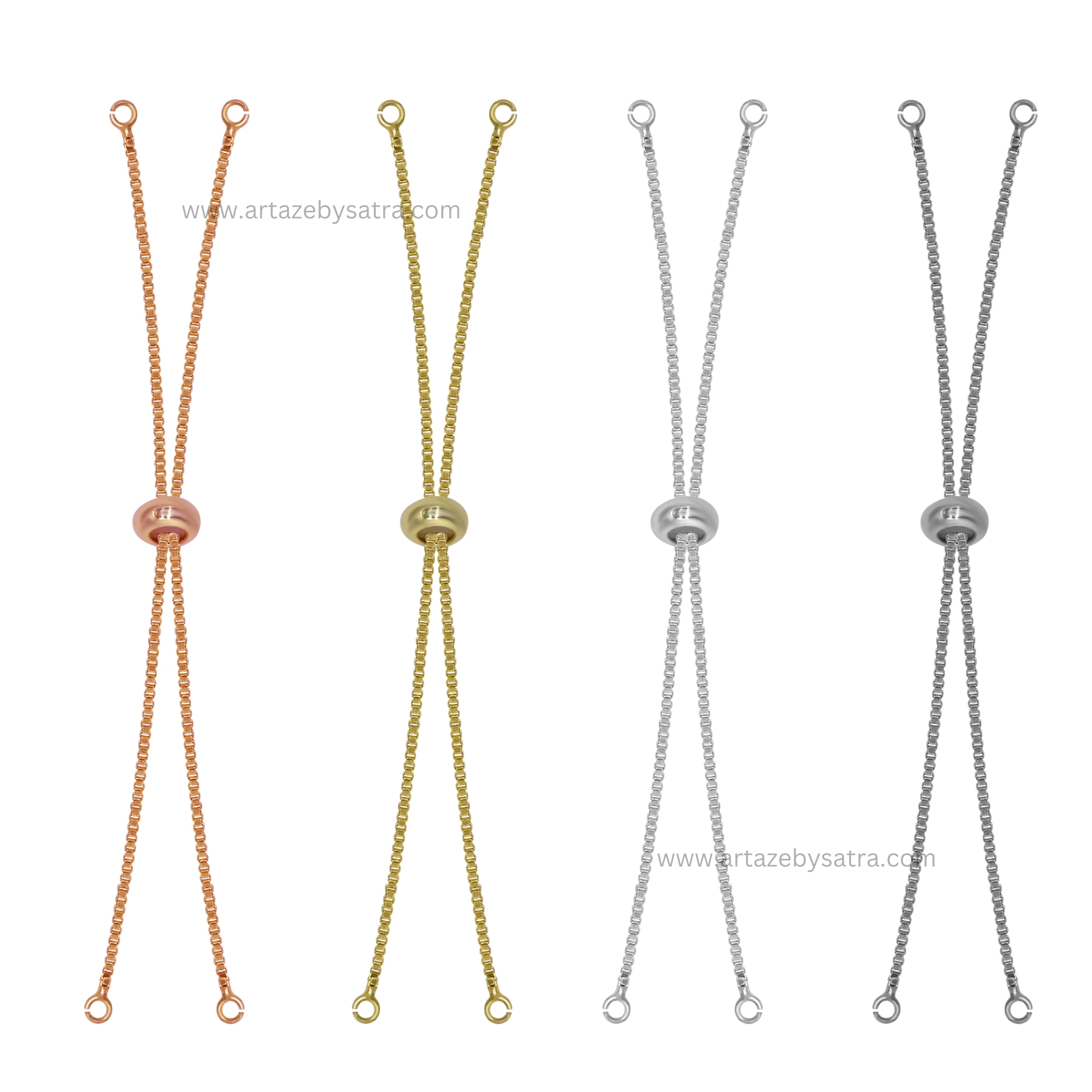 Adjustable Slider Chain Bracelet | Size : 4inch | Qty : 10pcs | B05 ...